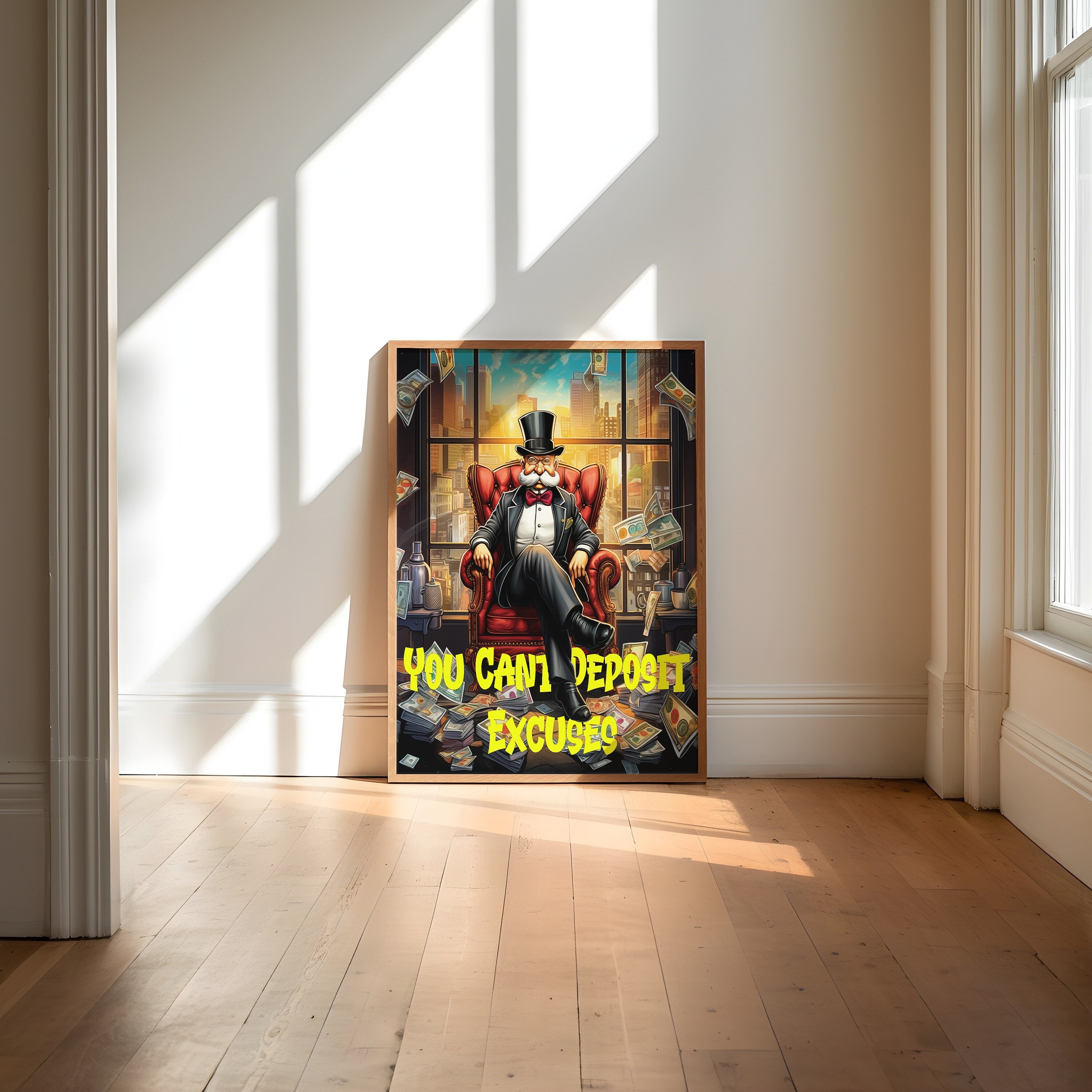 Alec Monopoly Inspired, Modern Wall Decor, Modern Pop Art, Gifts for ...