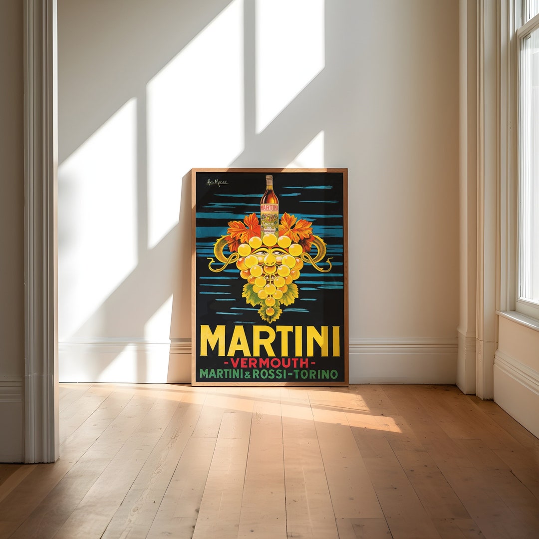 Vermouth Bianco Martini Rossi, Alcohol Ad, Bar Wall Decor, Drink Art ...