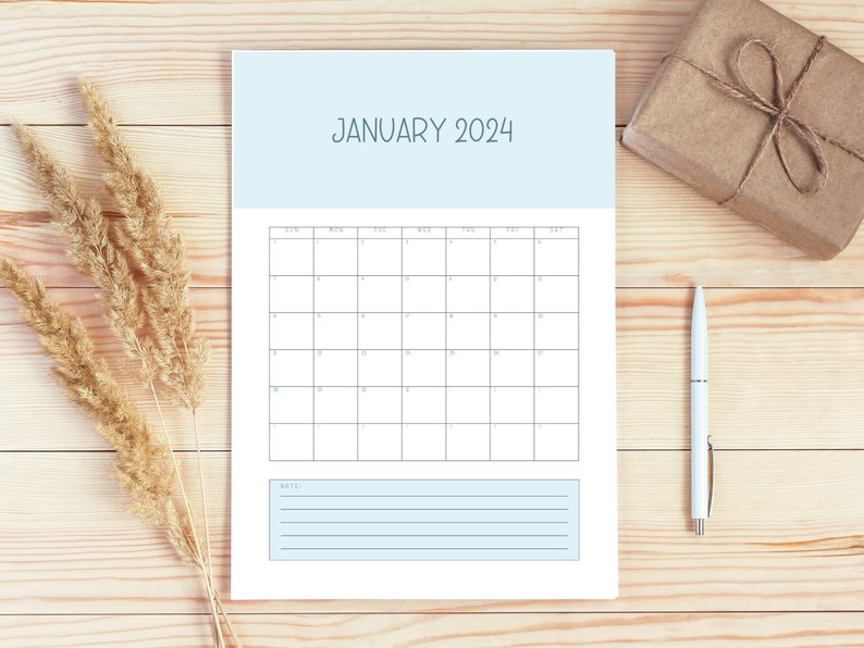 2024 Daily & Monthly Planner Dated Digital Planner Goodnotes Digital ...