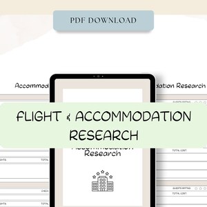 Flight Comparison Template - Etsy