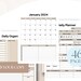2024 Daily Weekly Monthly & Yearly Planner Dated Digital Planner ...