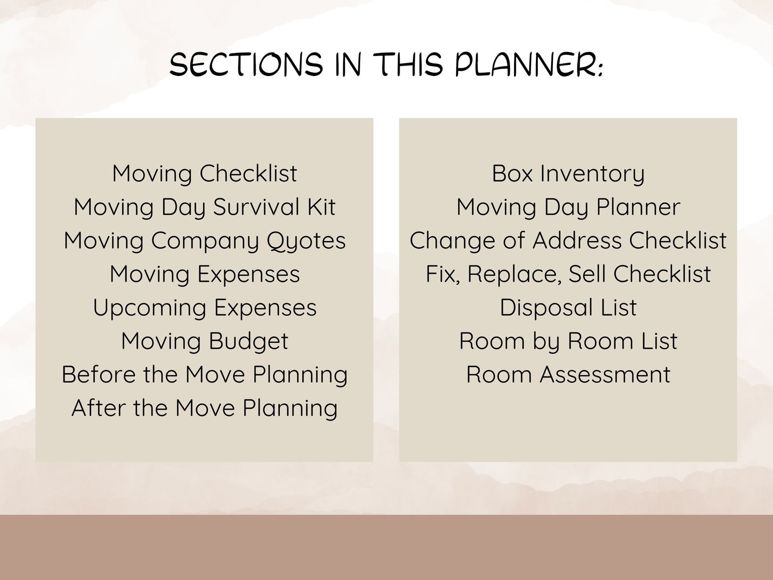 Moving Printable Planner | Moving Checklist | Change of Address ...