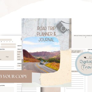 Road Trip Planner | Vacation Planner | Travel Checklist | Travel ...