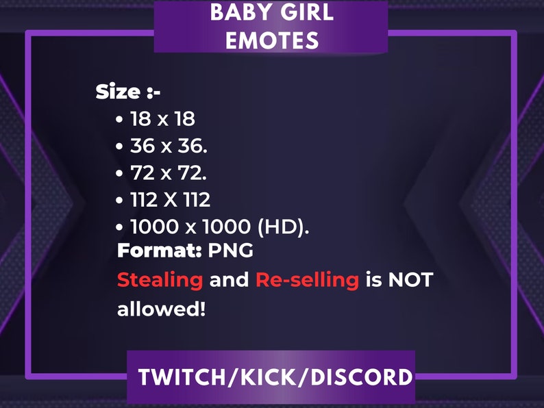 Twitch Baby Girl Emote Discord Emote Cat Girl Young Emotes Cute ...