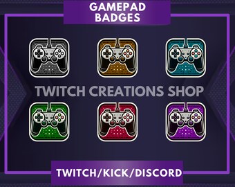 Controller Badges Twitch | Stream Sub & Bit Badges | Gaming Bit Badges ...