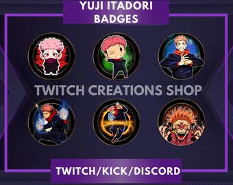 Twitch Toji-fushiguro Badges Sub & Bit Badges Anime-themed Sub Badges ...