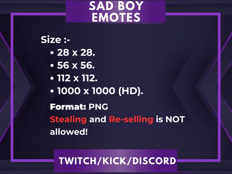 Sad Boy Twitch Emote Chibi Male Emotes Featuring Twitch and Discord ...