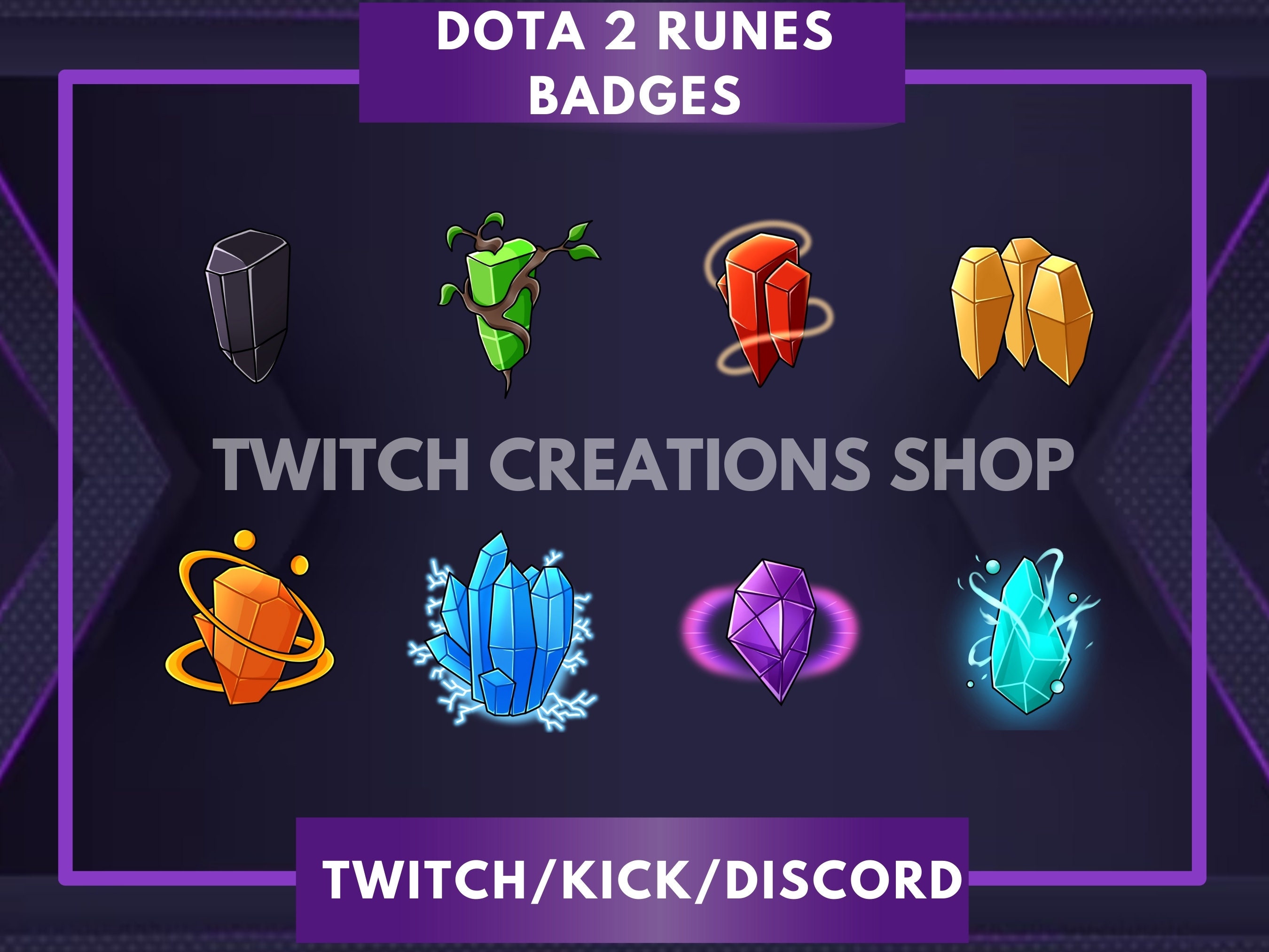 Dota 2 Runes | Twitch Bit/sub Badges | Emblems | Instant Download ... Dota 2 Runes | Twitch Bit/sub Badges | Emblems | Instant Download ...