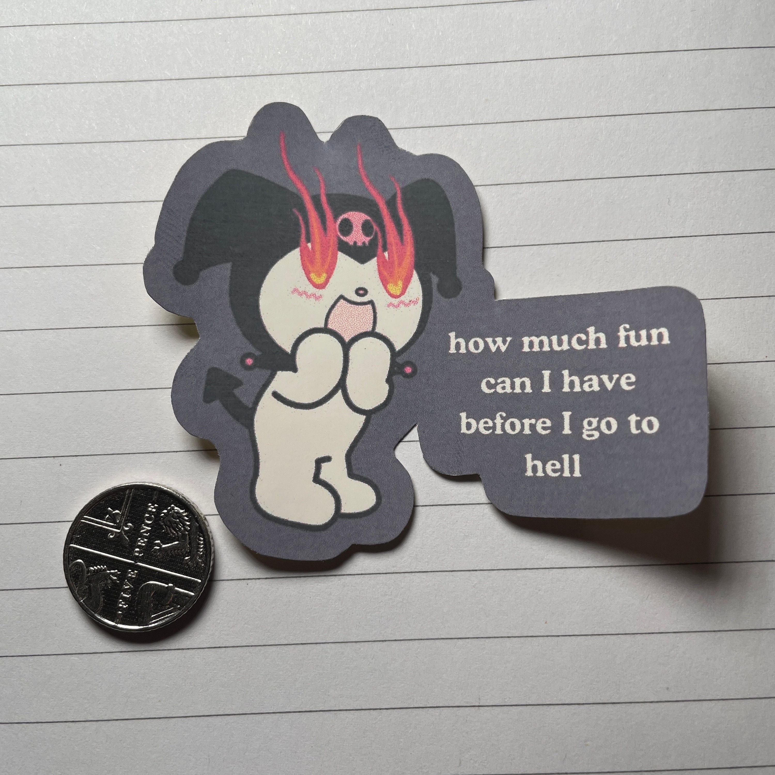 Kuromi Funny Stickers - Etsy
