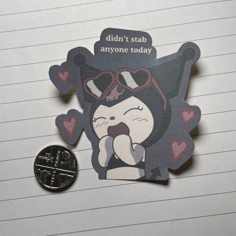 Kuromi Funny Stickers - Etsy