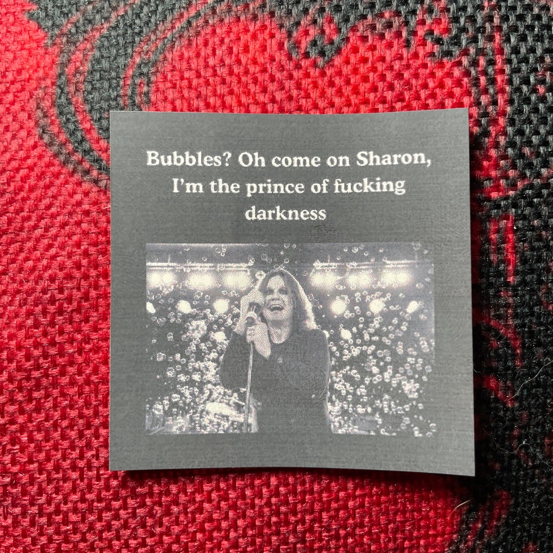 Ozzy Osbourne Bubbles Hand Cut Sticker - Etsy