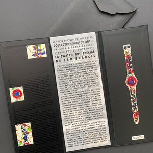 The Swatch Art Collection Sam Francis Press Release - Etsy