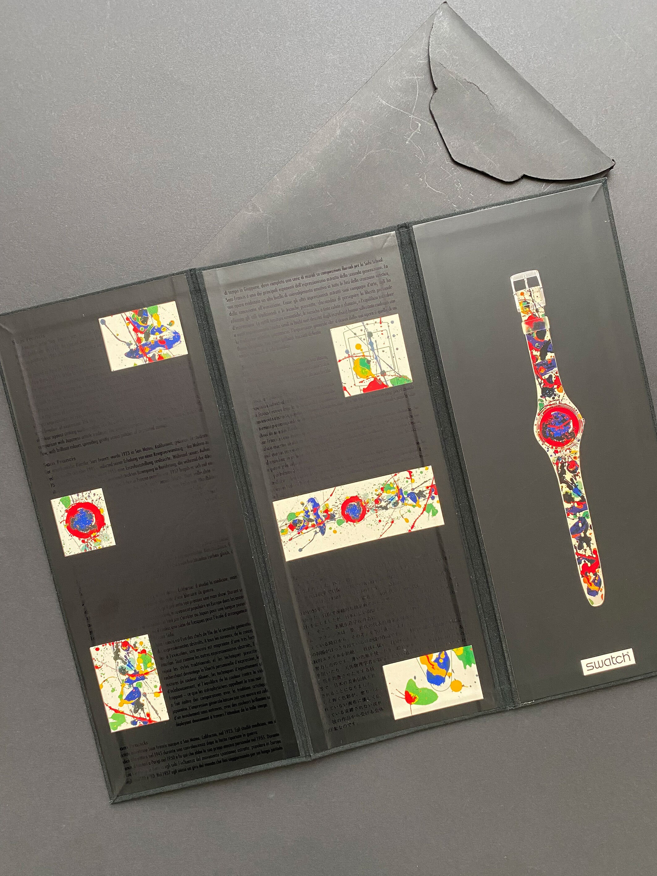 The Swatch Art Collection Sam Francis Press Release - Etsy