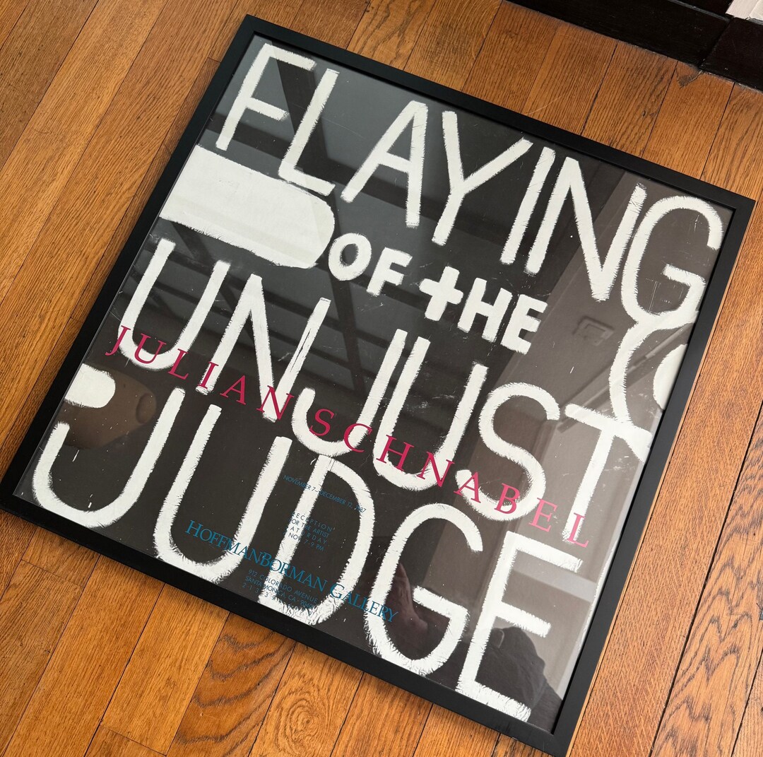 Poster for Julian Schnabel Exhibition at Hoffman Borman Gallery, Santa ...