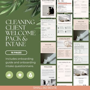 Client Intake Form Cleaning Business Commercial Cleaning Service Guide ...