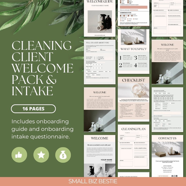 Client Intake Form Cleaning Business Commercial Cleaning Service Guide ...