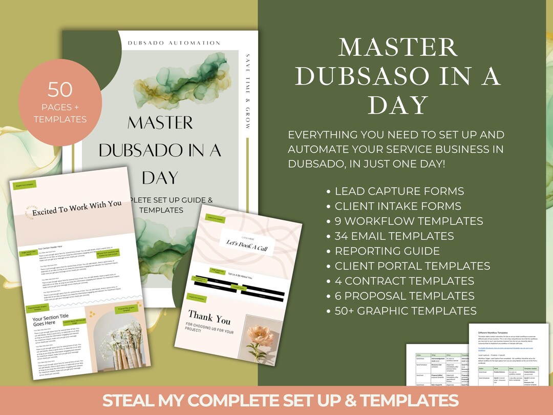 Dubsado Process Set up | Workflow | Proposals | Lead Capture | Client Onboarding | Forms | Email ...