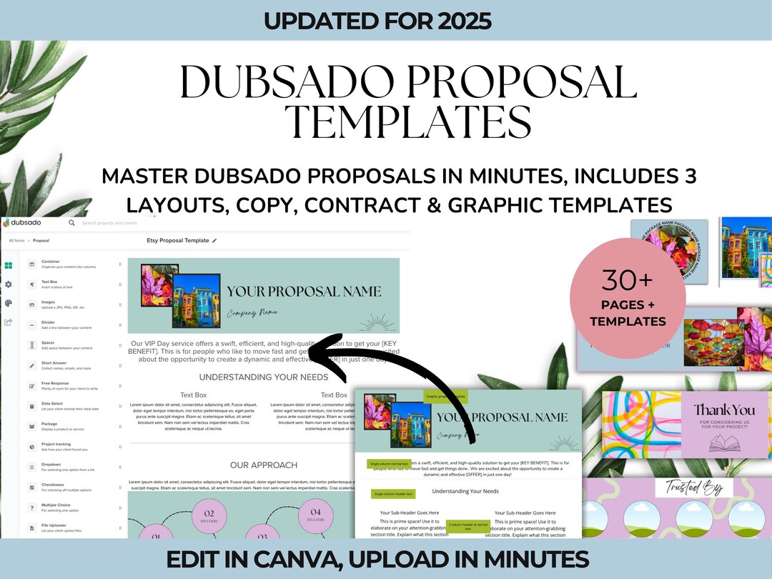 Dubsado Proposal Graphic Template | Done for You Copy | Contract ...