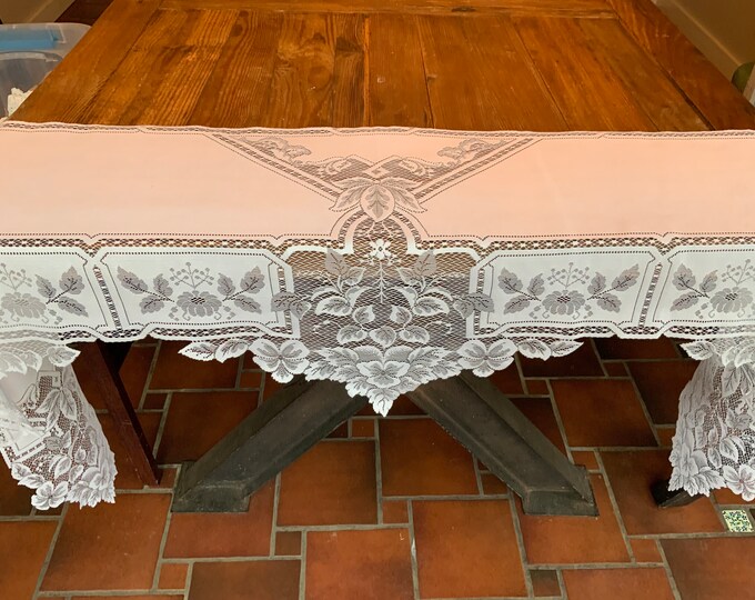 Victorian Lace Mantel Scarf - Etsy