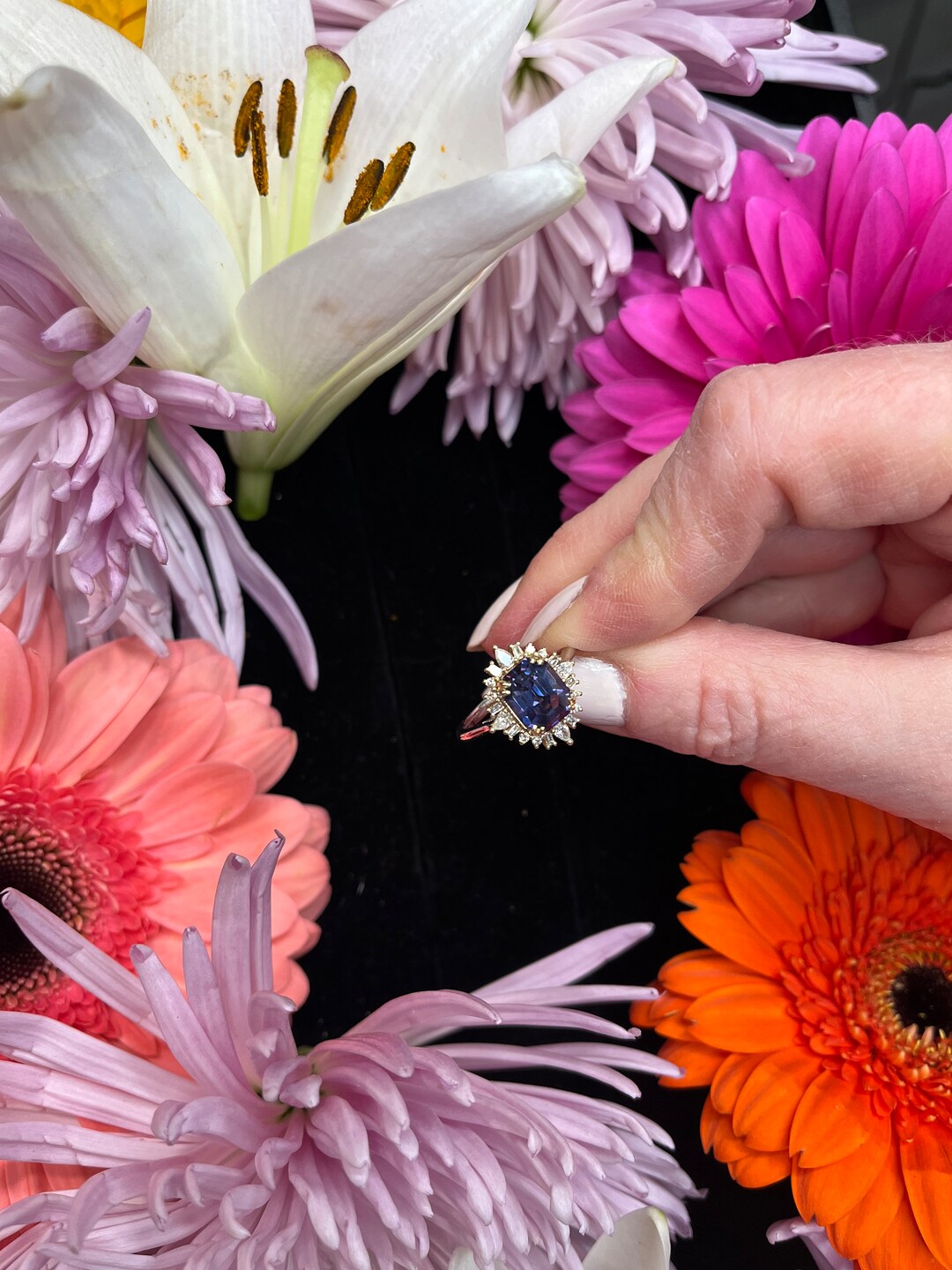 Radiant Colour-change Sapphire Ring - Etsy
