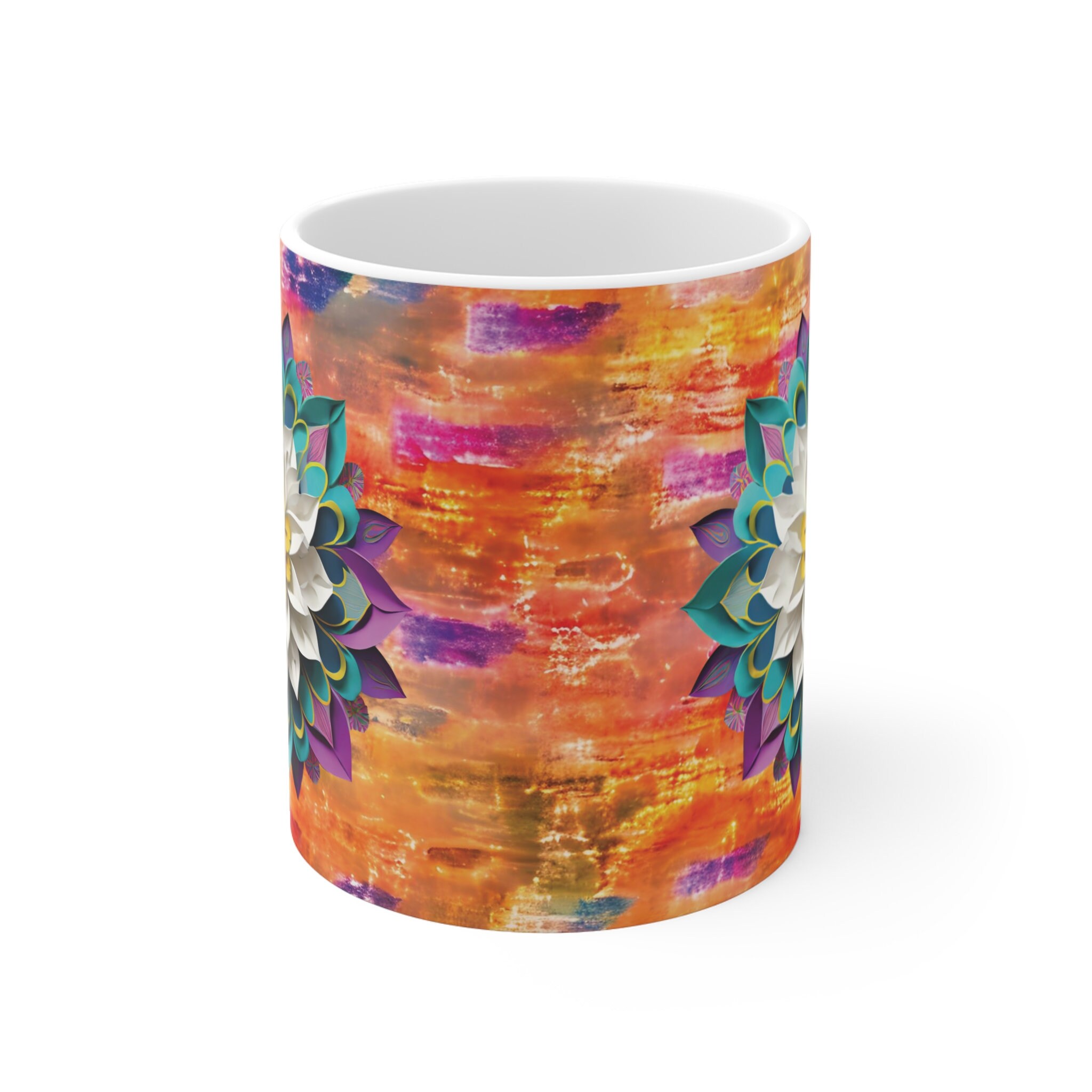 Mandala Coffee Mug, Tea, 3D Effect, Meditation, Mindfulness Paper-cut ...