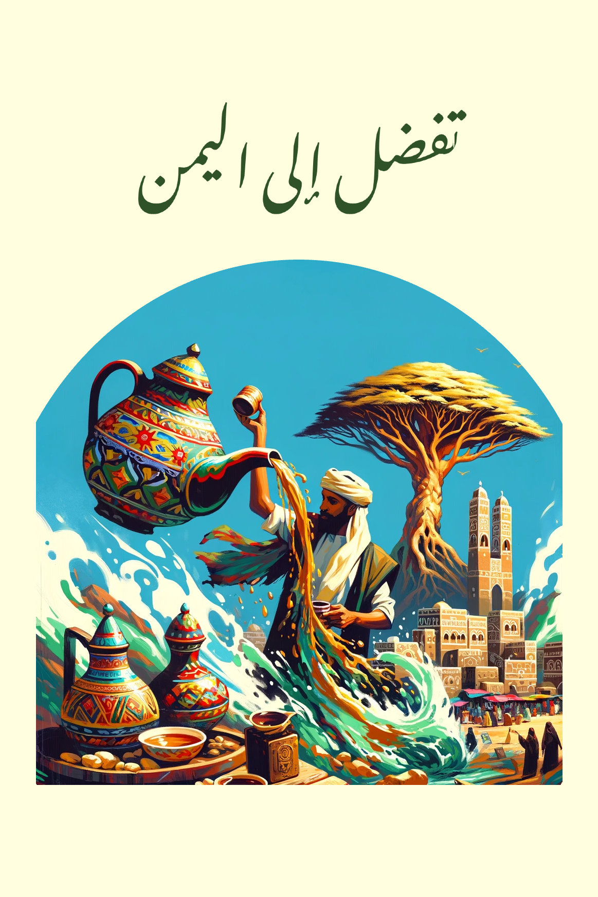 Yemen Tea Print | Arabic | Digital Poster - Etsy