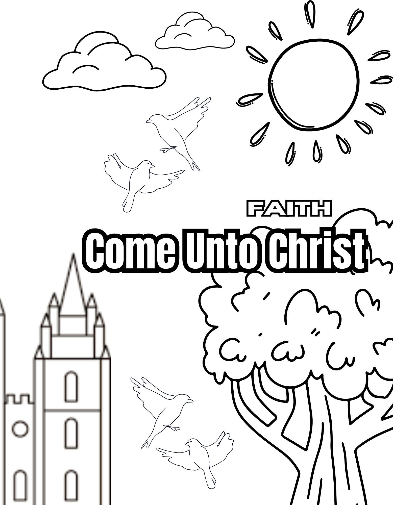 General Conference Large Coloring Page for Kids and Adults - Etsy