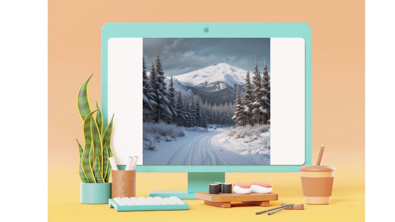 Four Season Zoom Background - Etsy