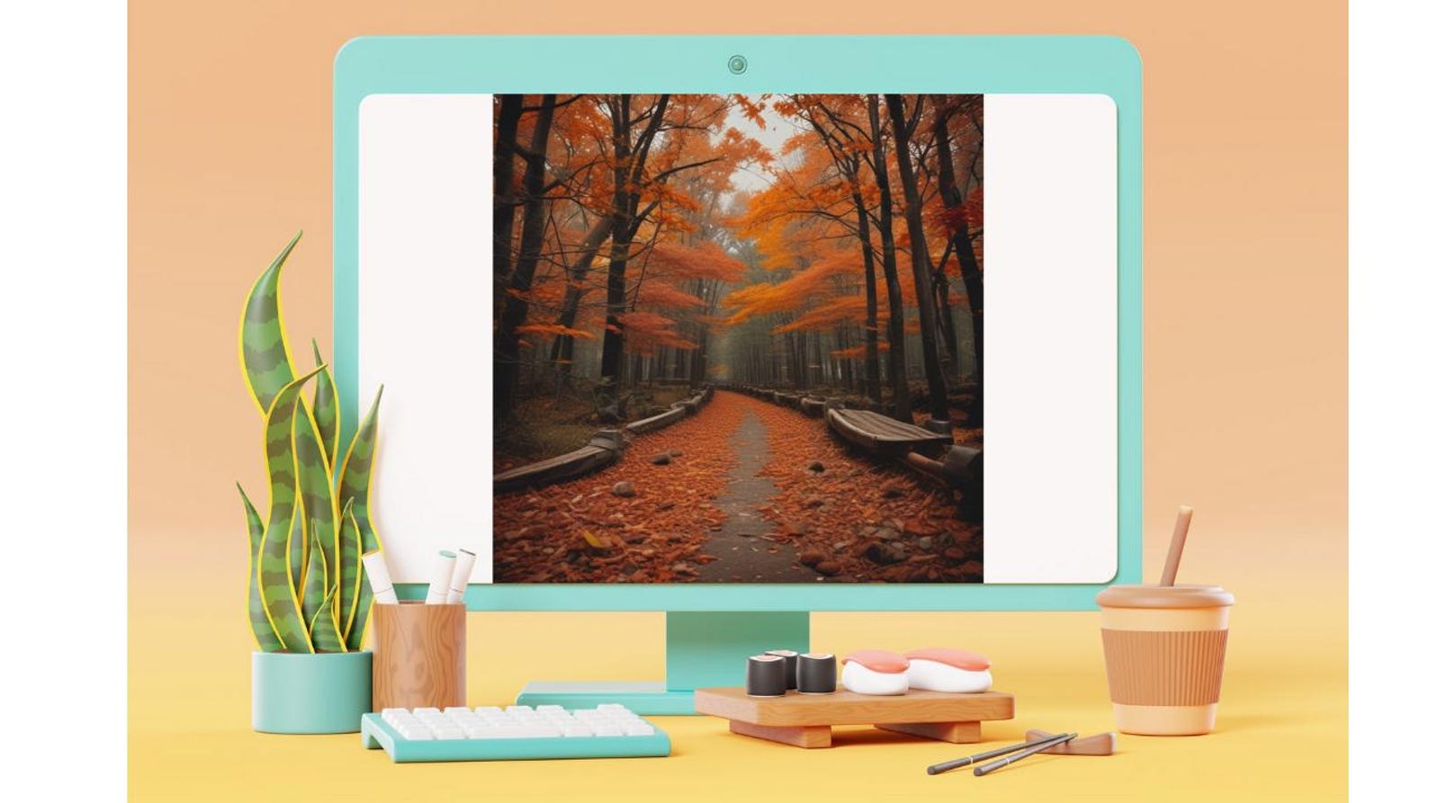 Four Season Zoom Background - Etsy