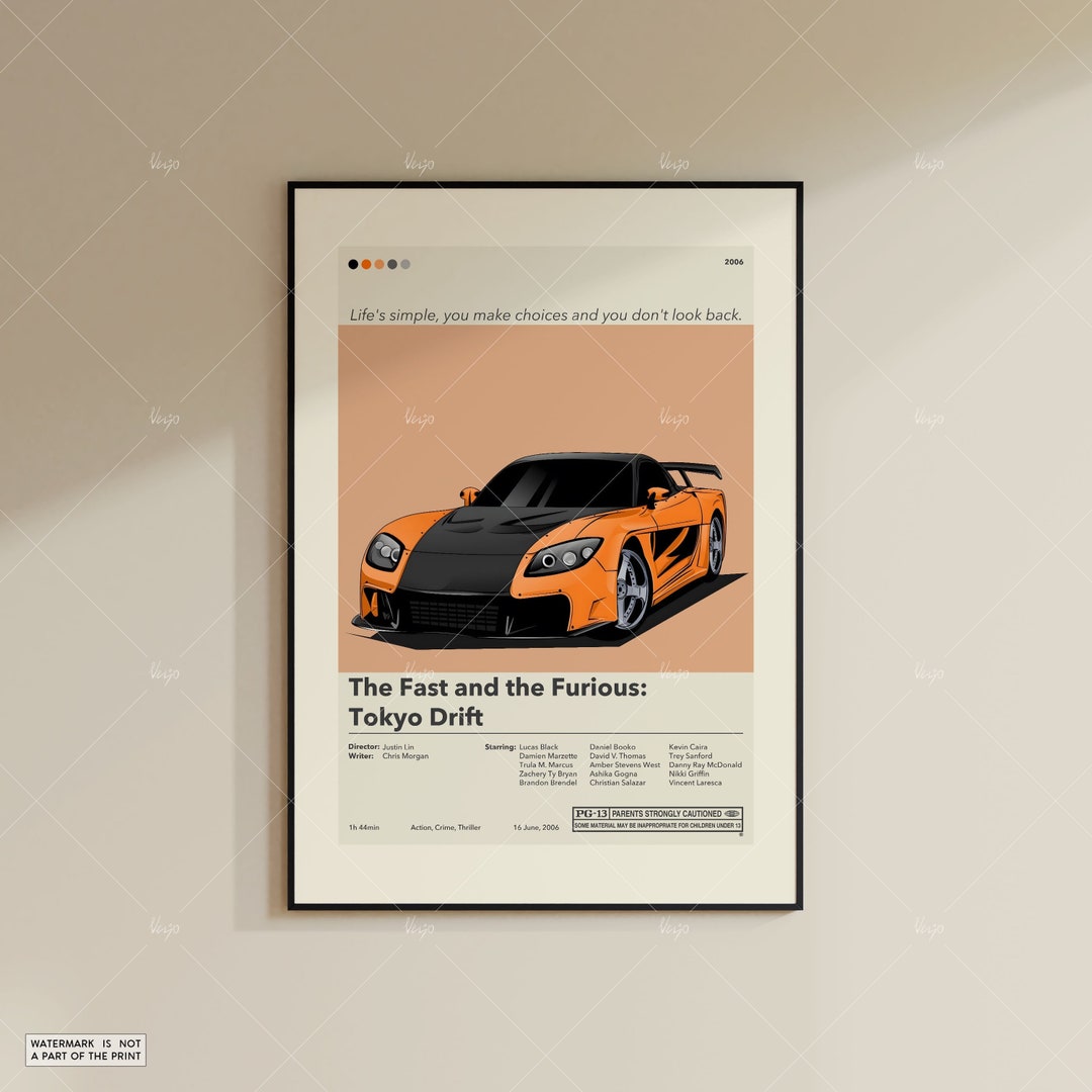 The Fast and the Furious: Tokyo Drift Poster Justin Lin Minimalist ...