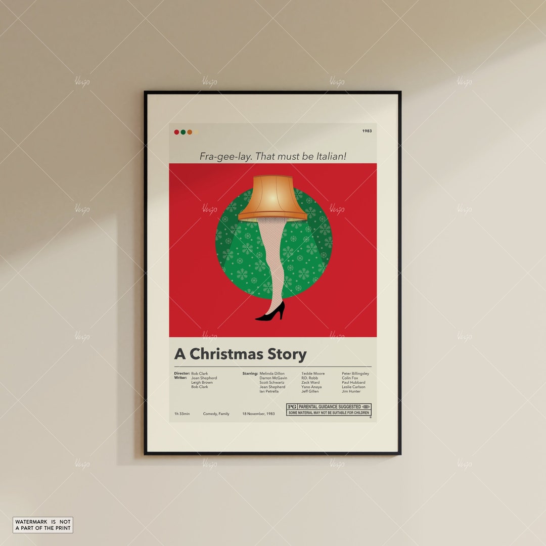 A Christmas Story Poster Bob Clark Minimalist Movie Poster Custom Movie ...