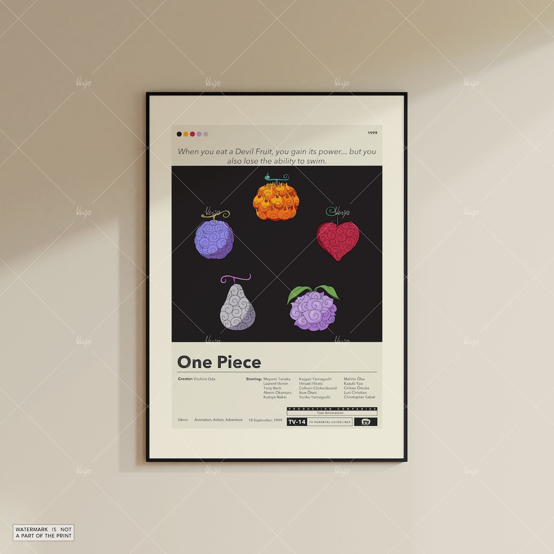 One Piece Poster Eiichiro Oda Minimalist Movie Poster Custom Movie ...