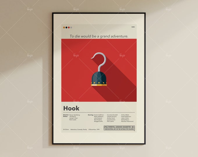 Signed Hook Movie Poster - Etsy