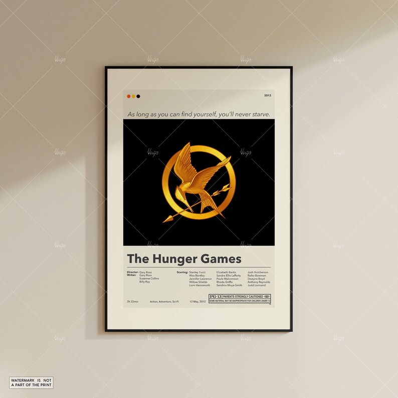 The Hunger Games Poster Gary Ross Minimalist Movie Poster Custom Movie ...