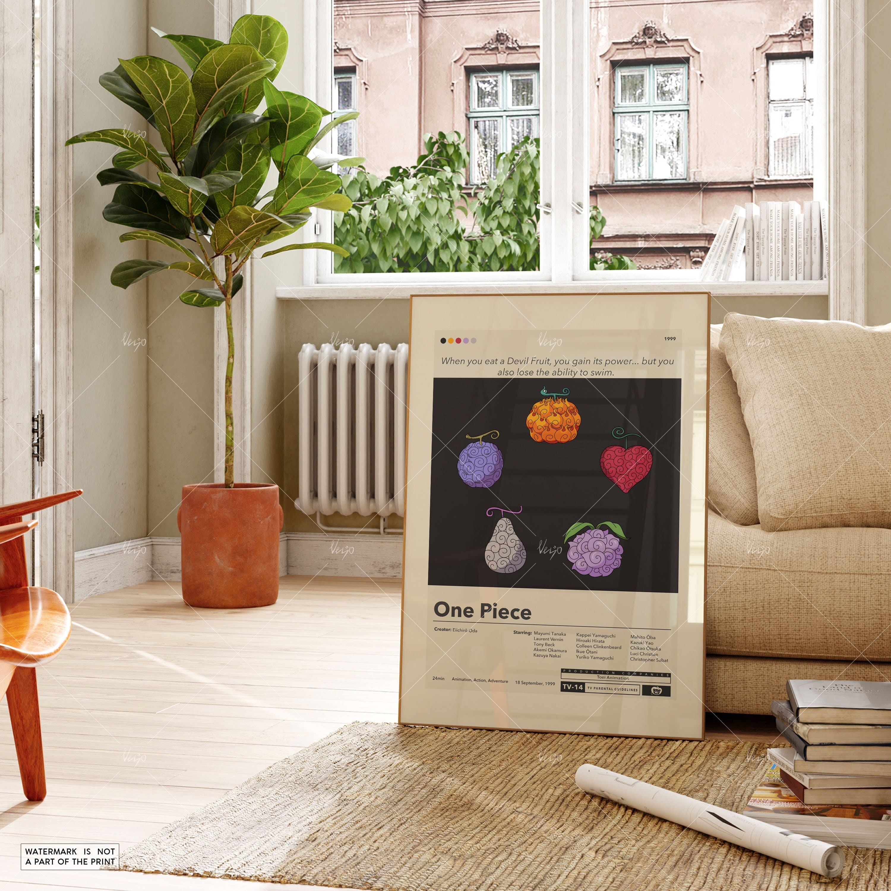 One Piece Poster Eiichiro Oda Minimalist Movie Poster Custom Movie ...