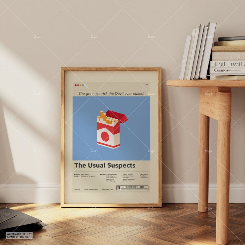 The Usual Suspects Poster Bryan Singer Minimalist Movie Poster Custom ...