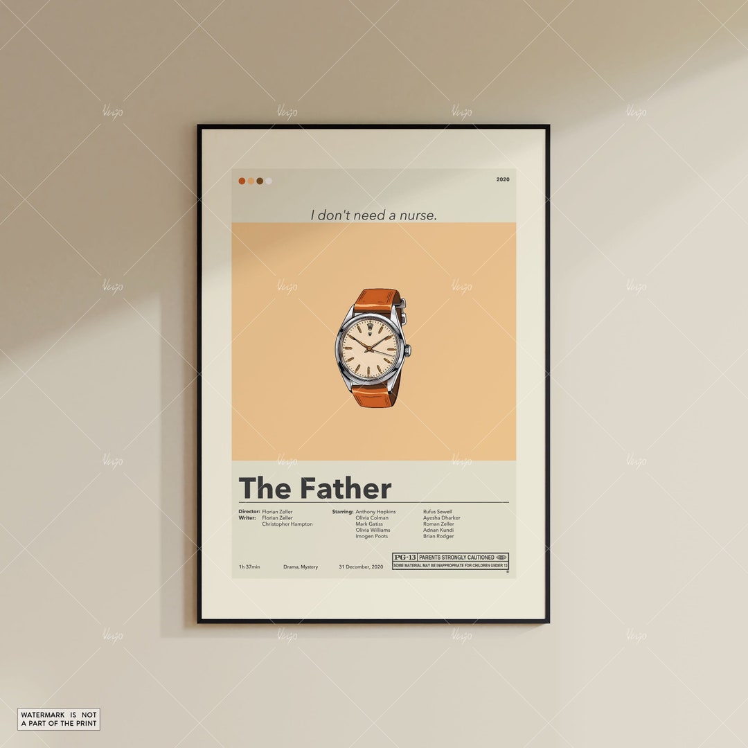 The Father Poster Florian Zeller Minimalist Movie Poster Custom Movie ...