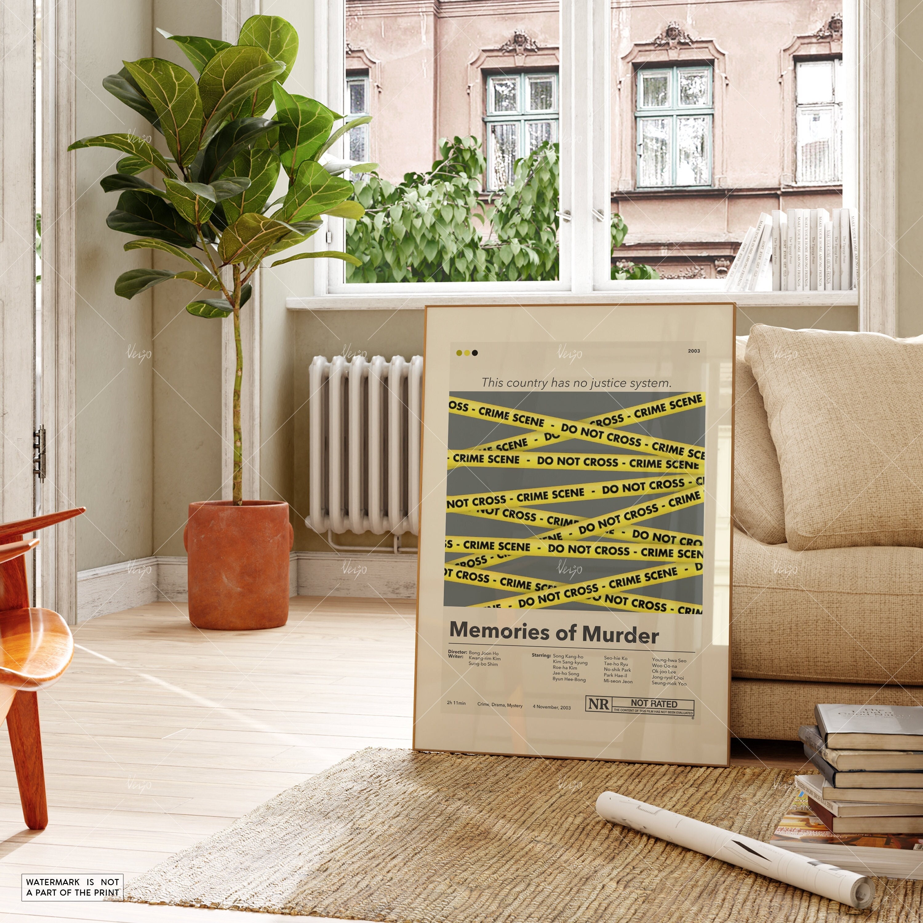 Memories of Murder Poster Bong Joon Ho Minimalist Movie Poster Custom ...