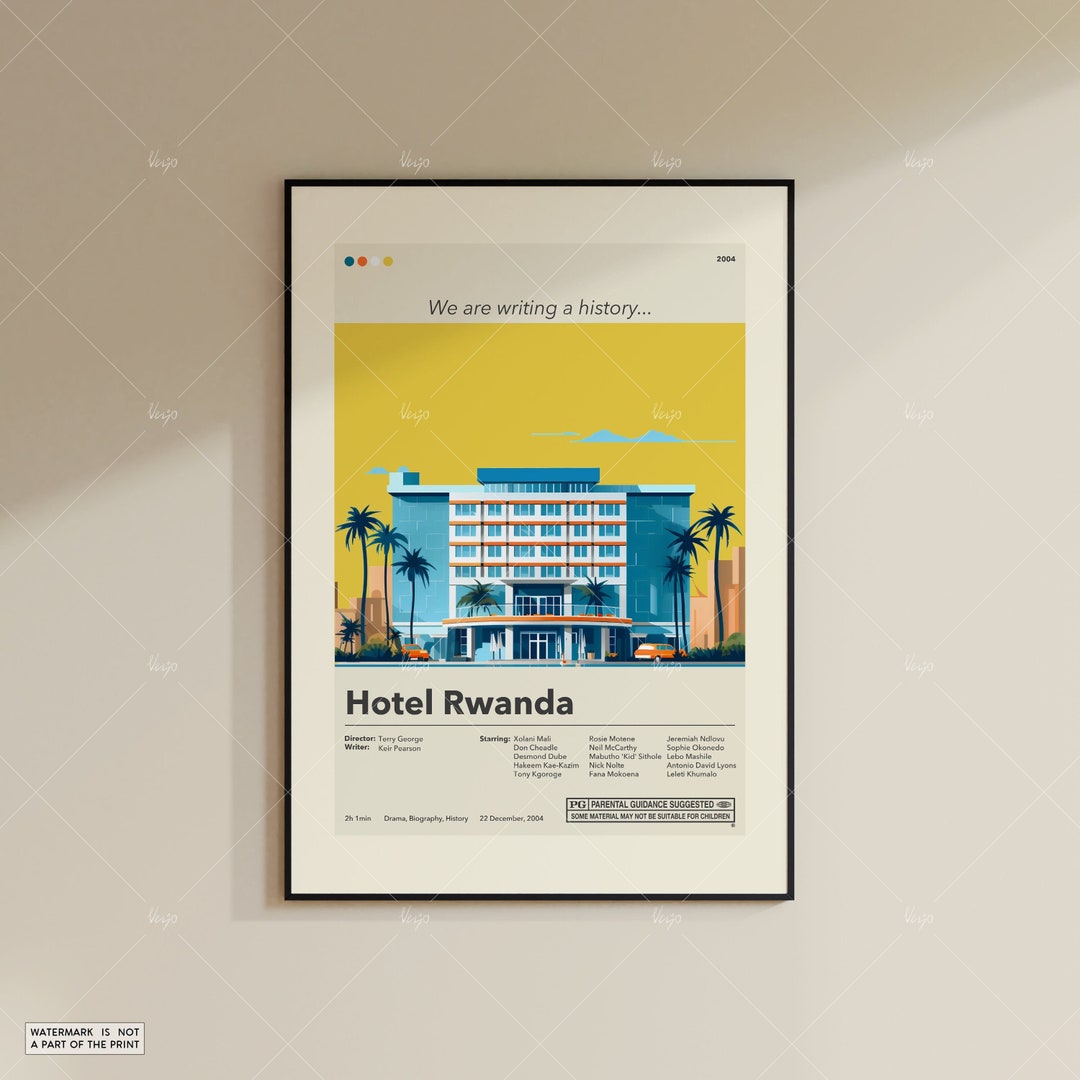 Hotel Rwanda Poster Terry George Minimalist Movie Poster Custom Movie ...