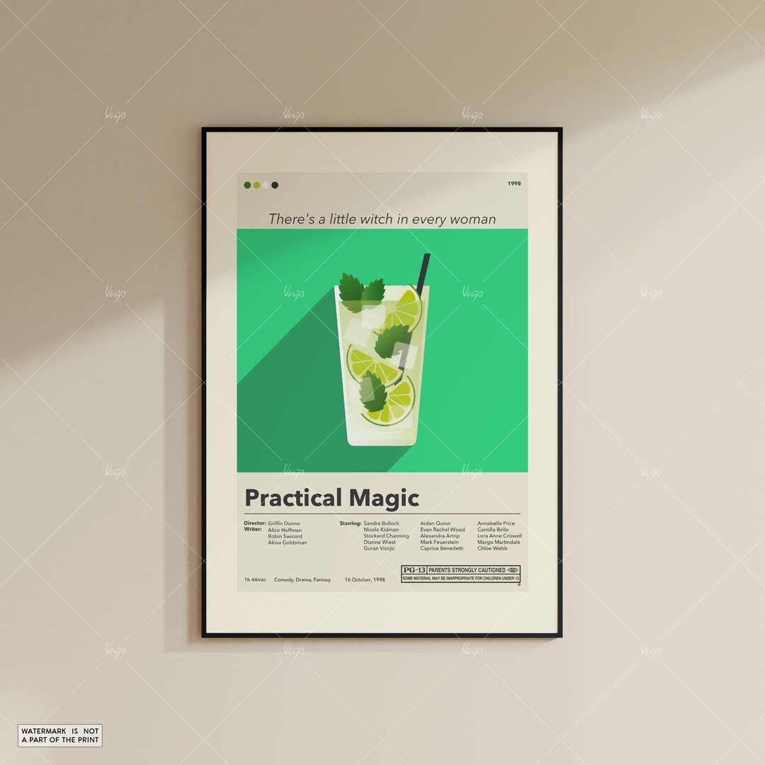 Practical Magic Poster Griffin Dunne Minimalist Movie Poster Custom Movie Posters Wall Art Print ...