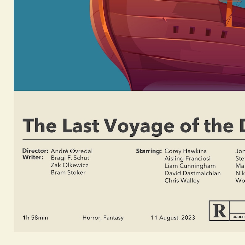 The Last Voyage of the Demeter Poster André Øvredal Minimalist Movie ...