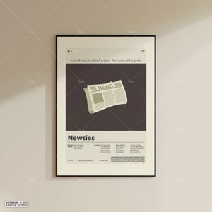 Newsies - Etsy