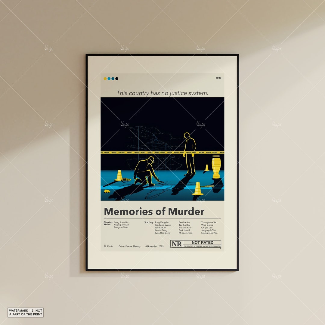 Memories of Murder Poster Bong Joon Ho Minimalist Movie Poster Custom ...