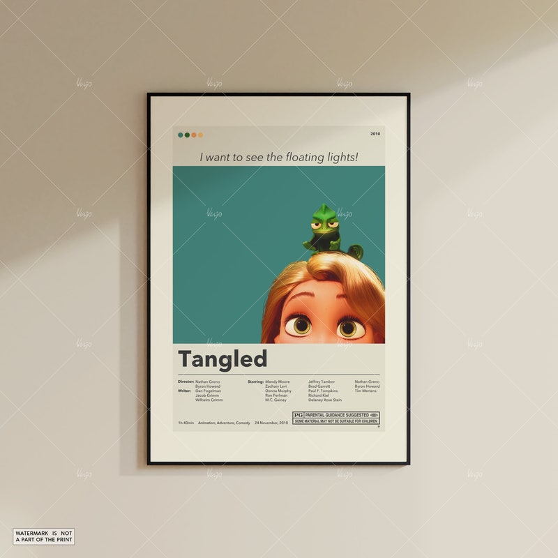 Tangled Poster - Etsy