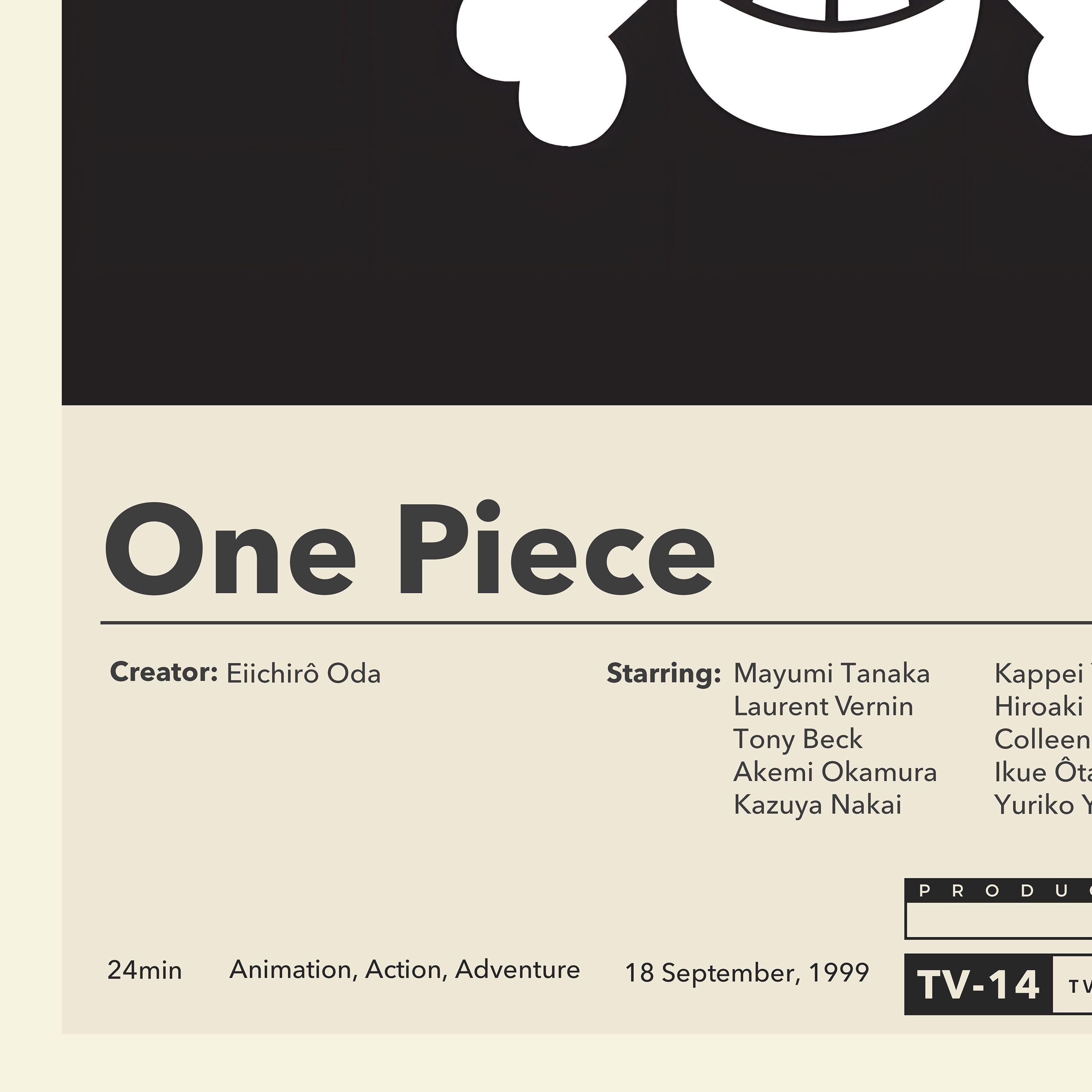 One Piece Poster Eiichiro Oda Minimalist Movie Poster Custom Movie ...