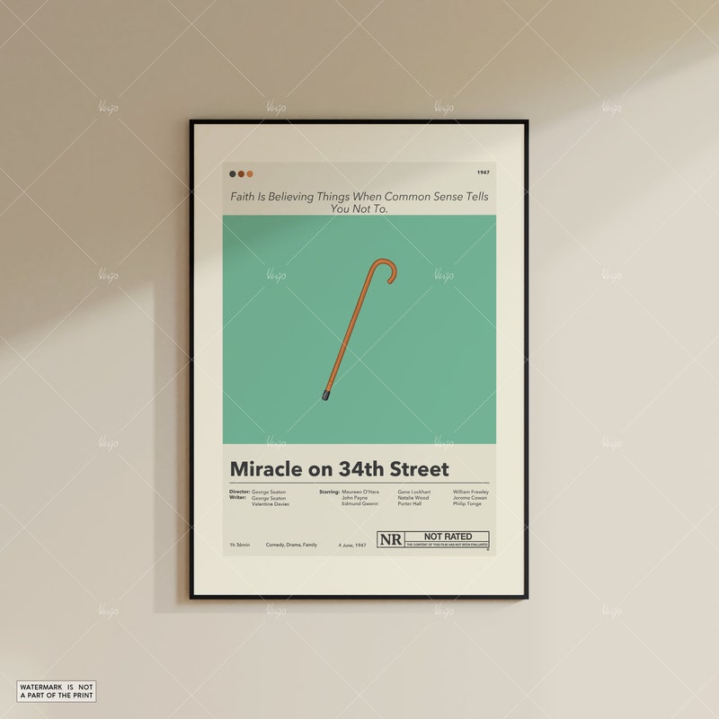 Miracle on 34th Street Poster - Etsy