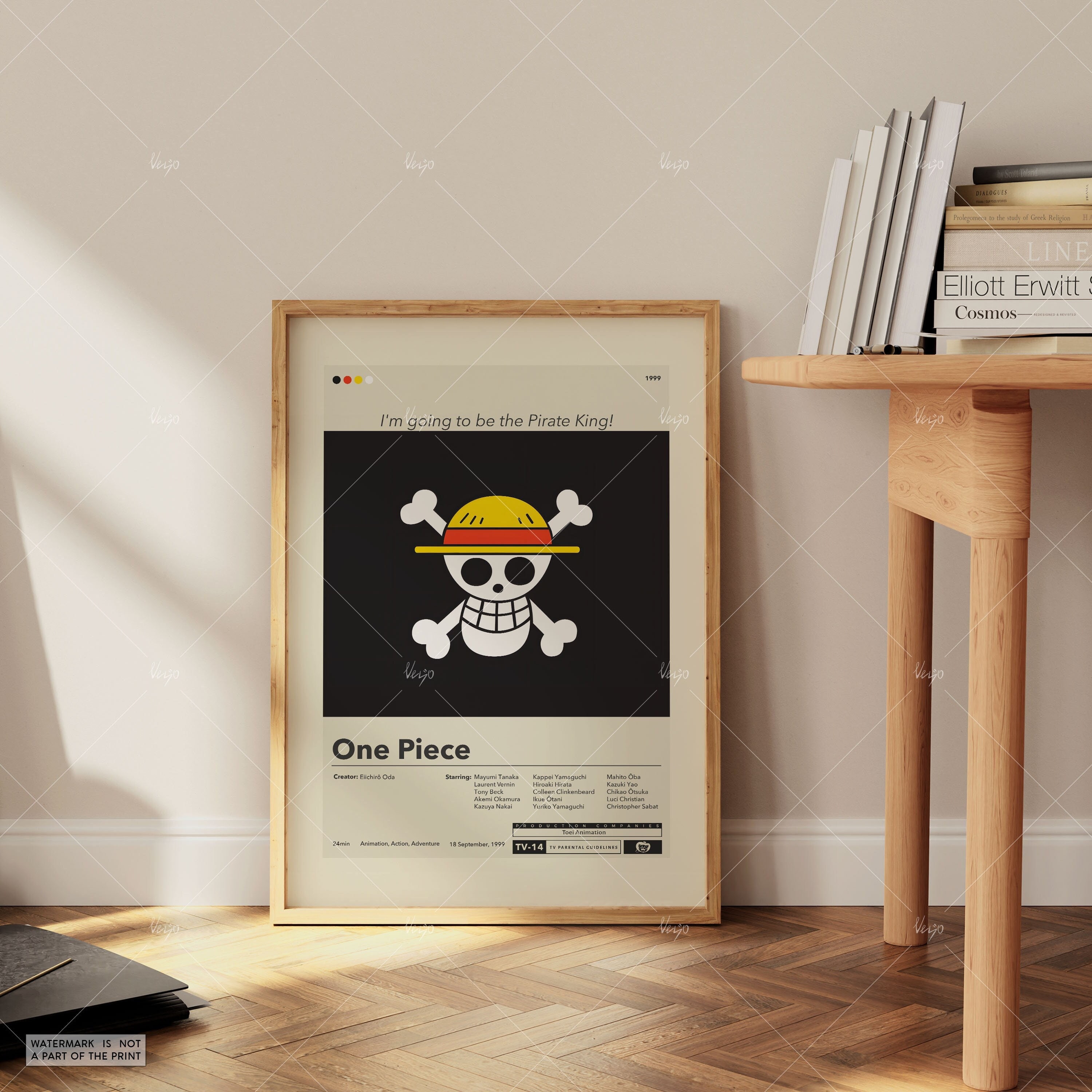One Piece Poster Eiichiro Oda Minimalist Movie Poster Custom Movie ...