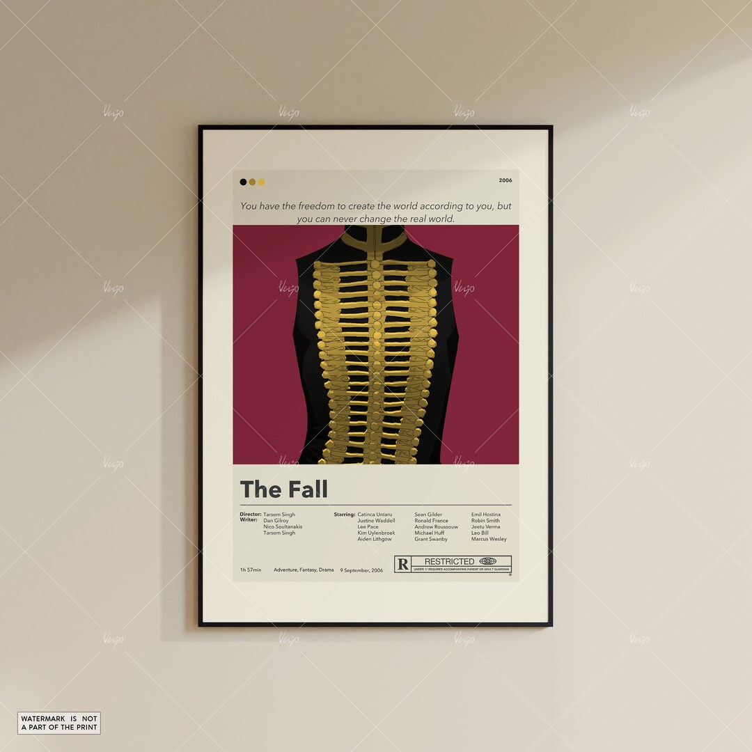 The Fall Poster Tarsem Singh Minimalist Movie Poster Custom Movie ...