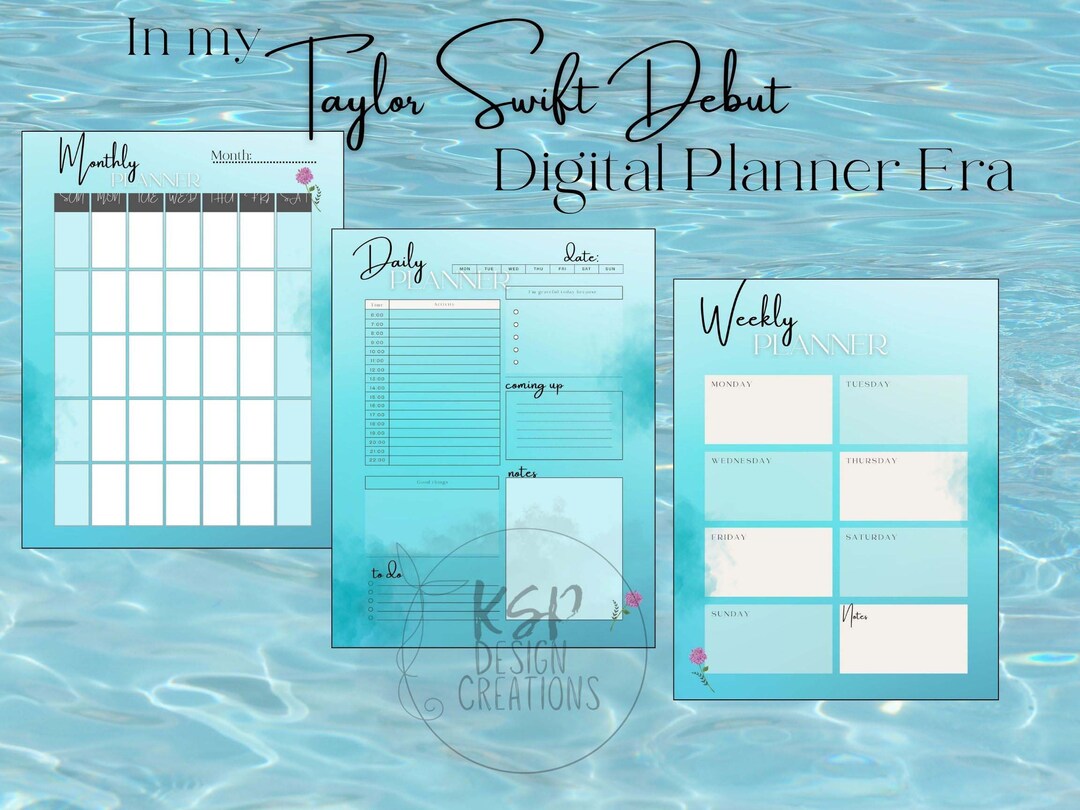 Taylor Swift Debut Digital Planner Era - Etsy