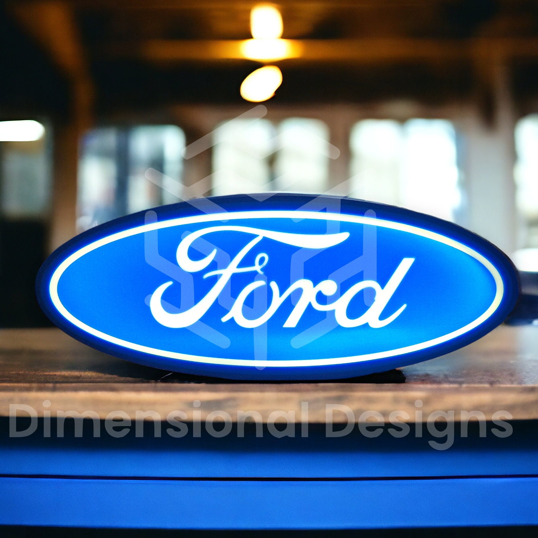 Ford Logo LED Lightbox/ Lamp/ Nightlight/ USB Powered ***now Available ...